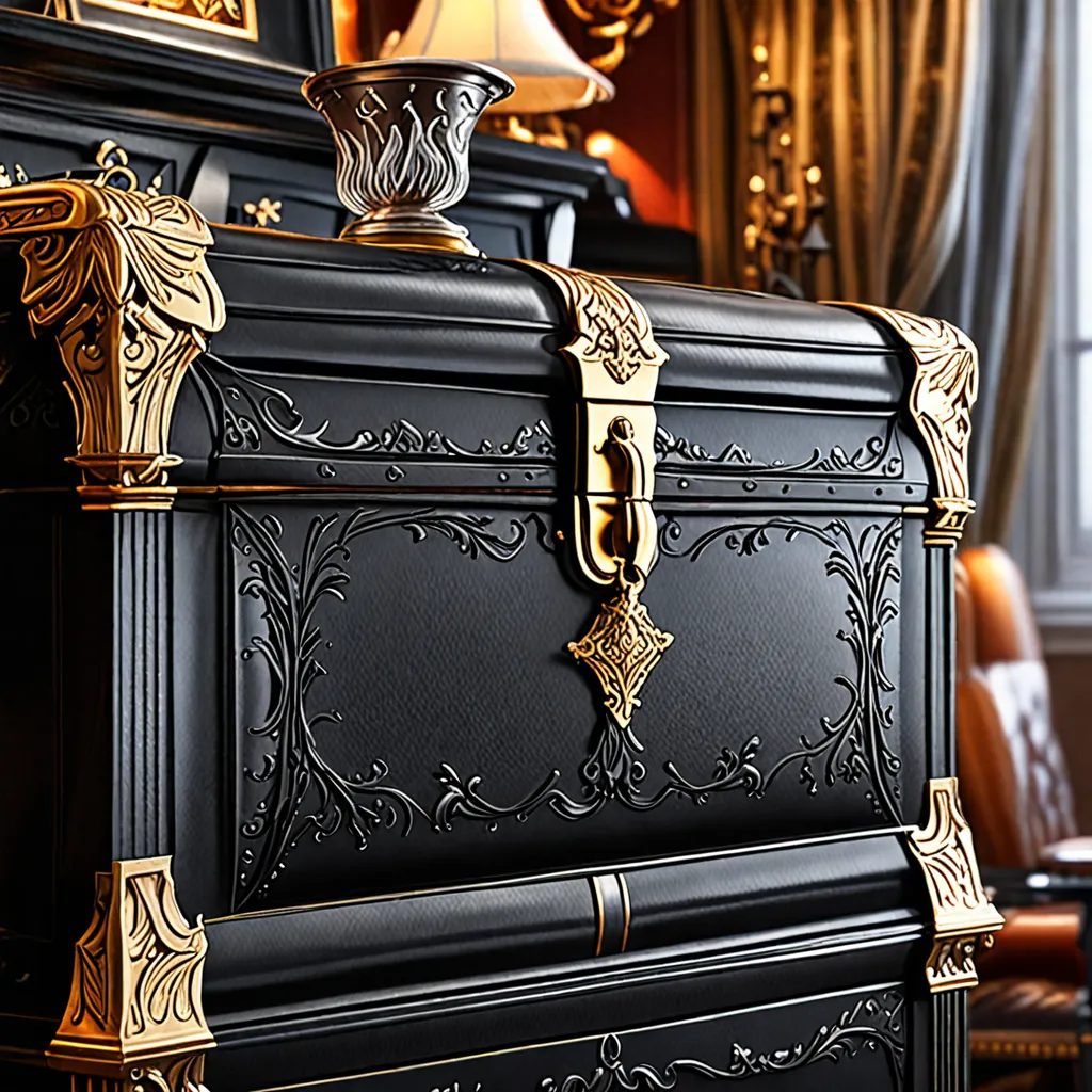Unveiling the Timeless Elegance of a Black Leather Chest: A Detailed ...